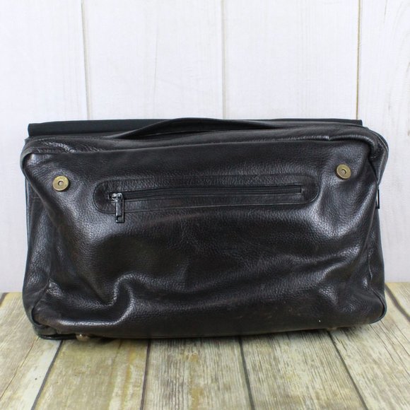 Lodis | Bags | Vintage Lodis Black Pebbled Leather Laptop Briefcase Bag ...
